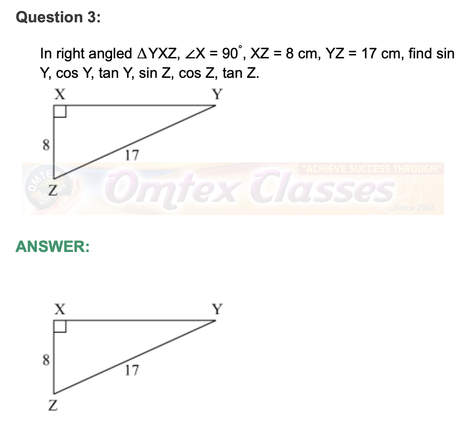 Education: Chapter 8 - Trigonometry Mathematics Part II Solutions for ...