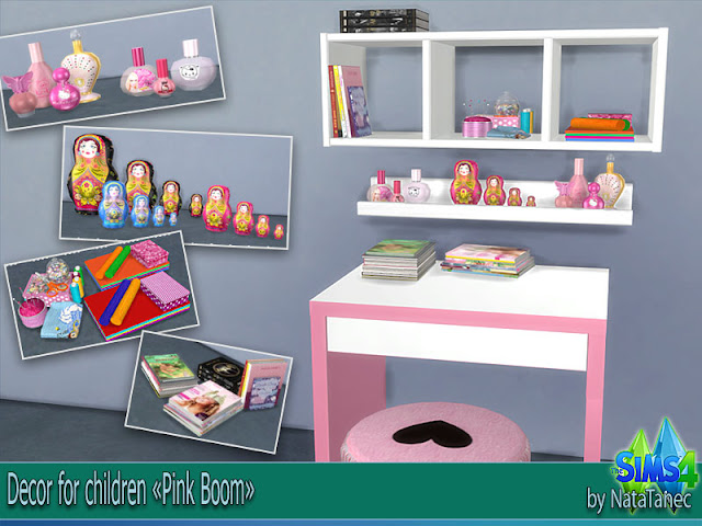 Corporation "SimsStroy": The Sims 4. Decor for children "Pink Boom".