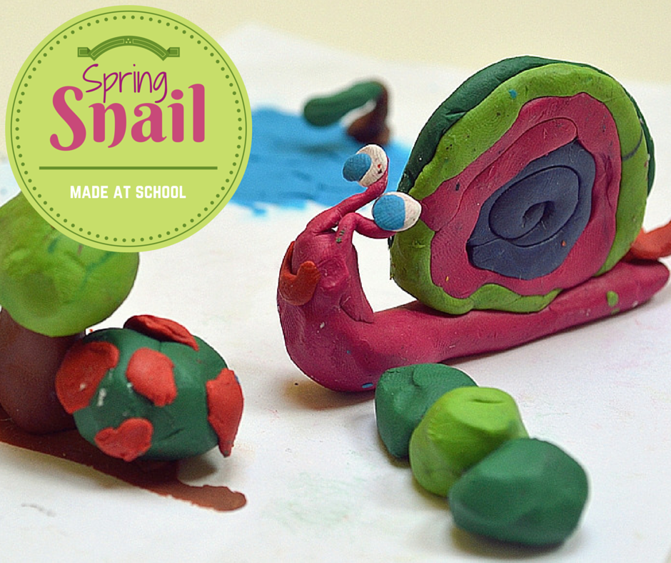 Jul and Joy!: Spring snail (made at school)