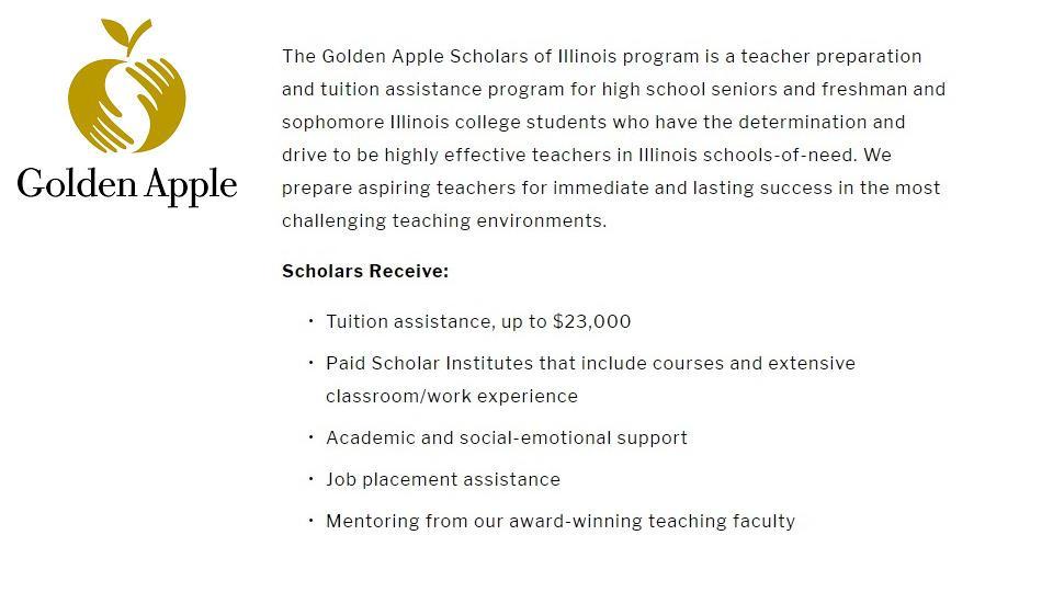 IVC Guidance Resources: Golden Apple Scholarship Program IVC Guidance Resources: Golden Apple Scholarship Program