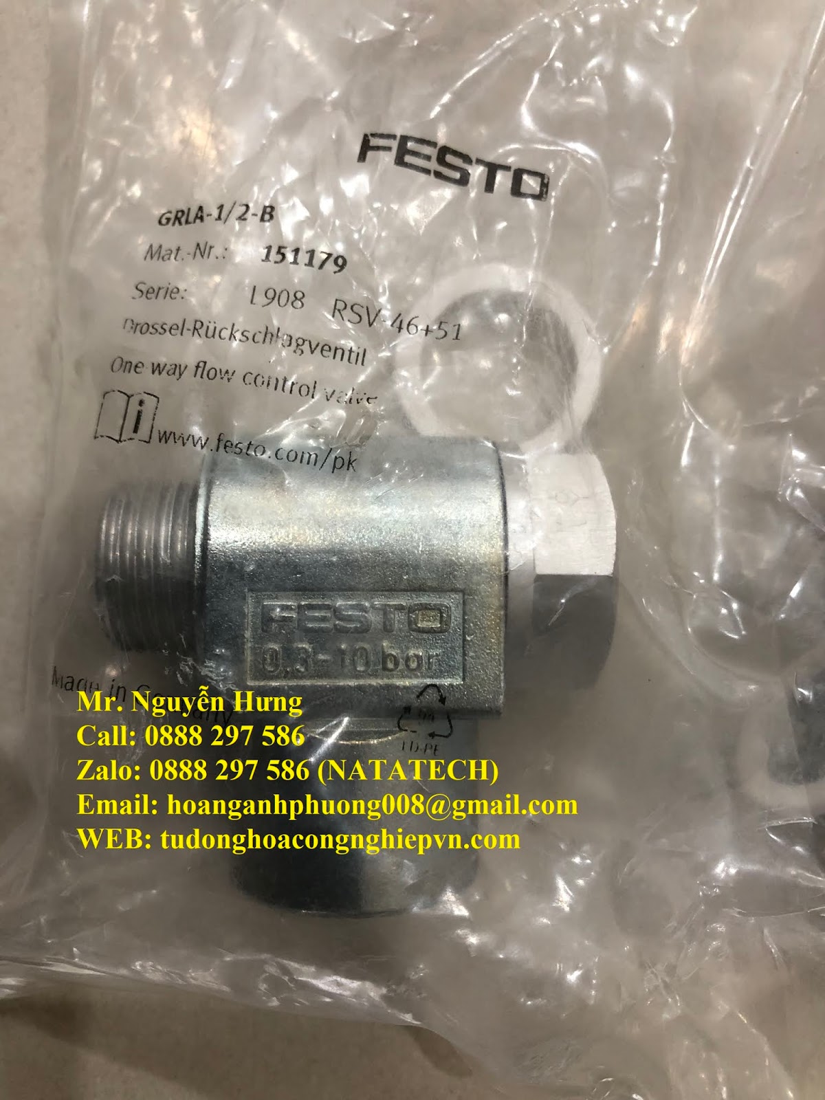VAN TIẾT LƯU GRLA-1/2-B - FLOW CONTROL VALVE GRLA-1/2-B