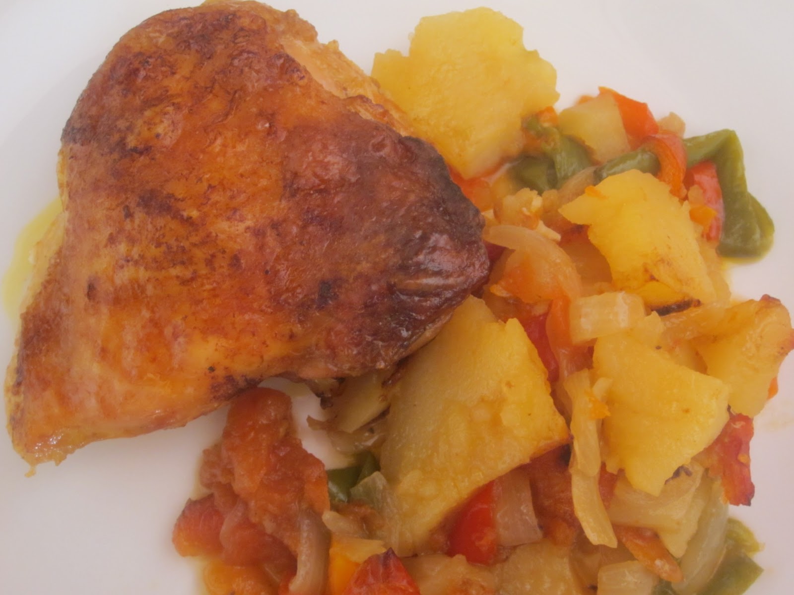 CONTRAMUSLOS DE POLLO AL HORNO CON VERDURAS | COCINA CON REINA