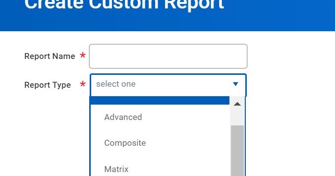 Workday Finance: Workday Custom Reports
