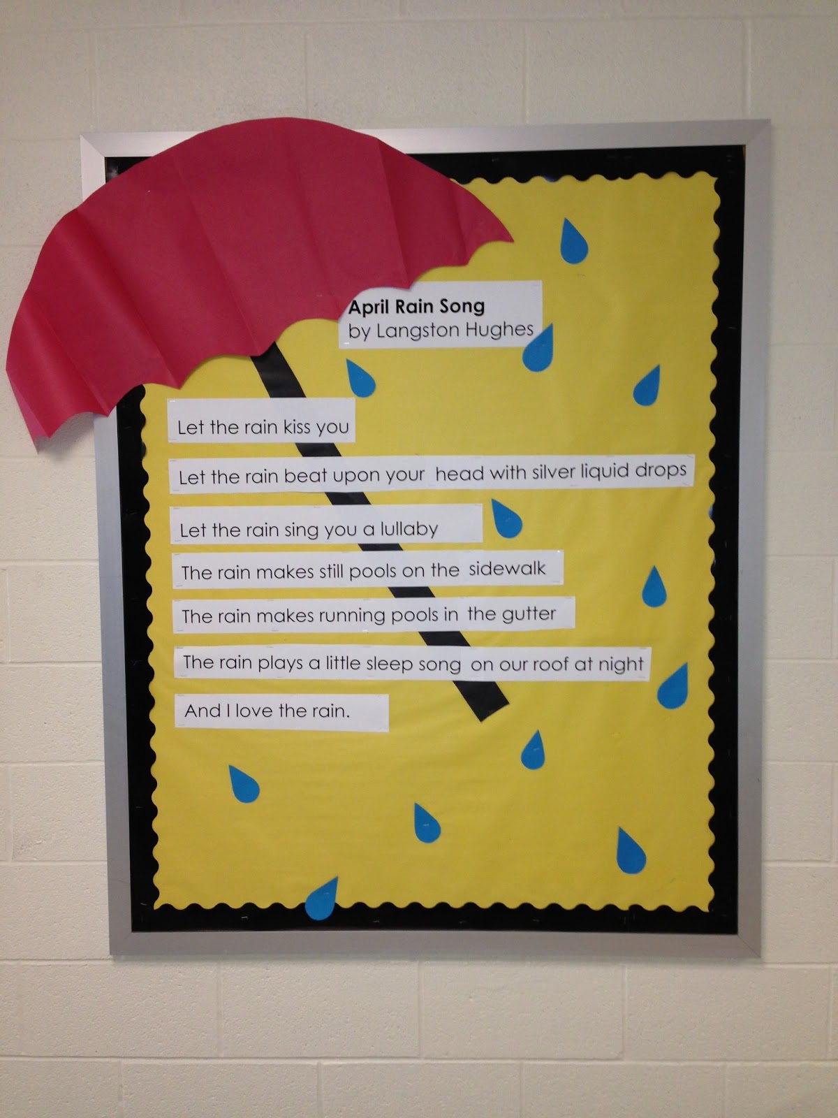 Miscellany: National Poetry Month Bulletin Board