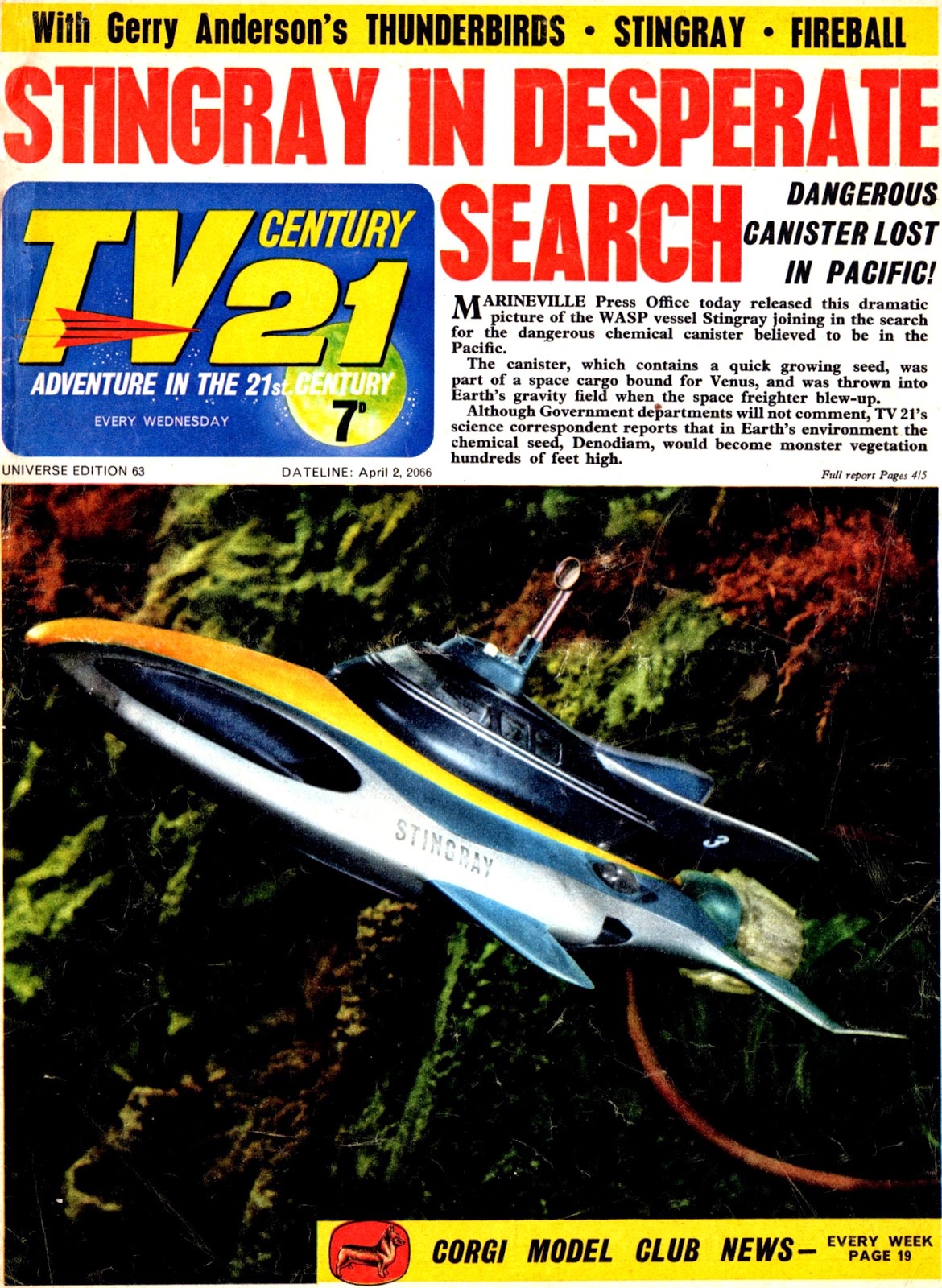 CRIVENS! COMICS & STUFF!: GERRY ANDERSON'S TV CENTURY 21 COVER GALLERY ...