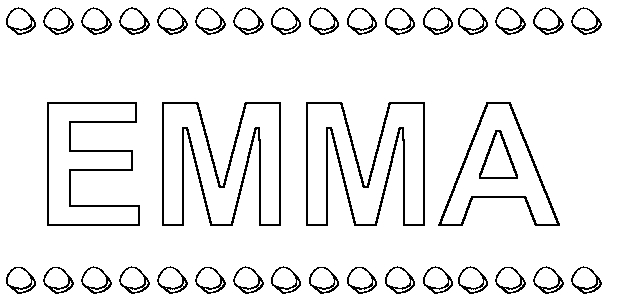 Blog de Biologia: Coloring Page First Name Emma