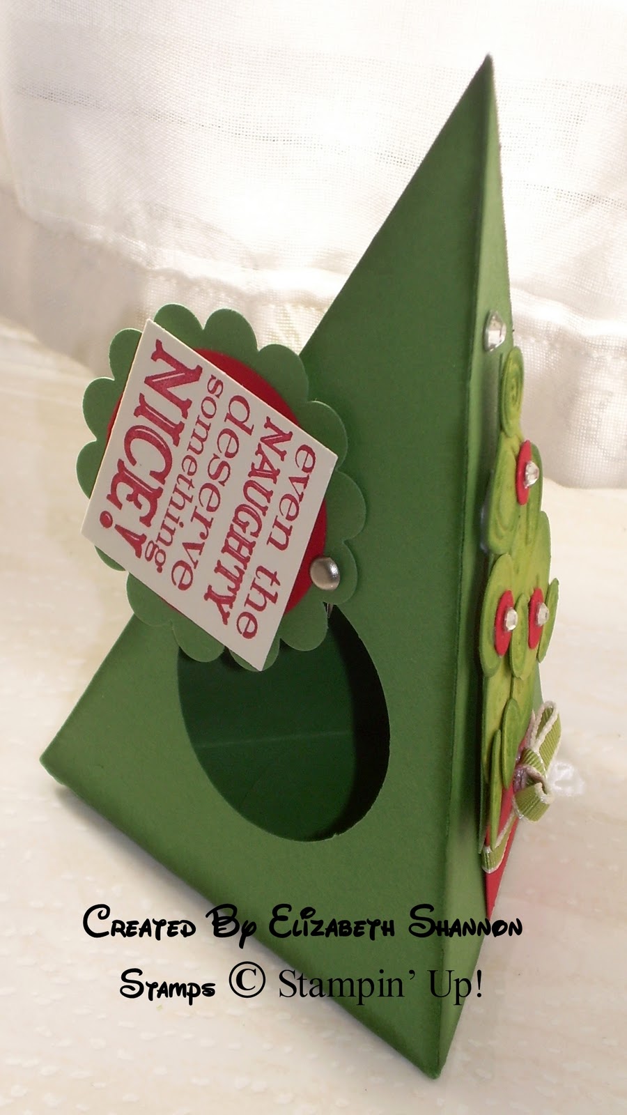 elizabeth's craft room: Christmas Tree Gift Box