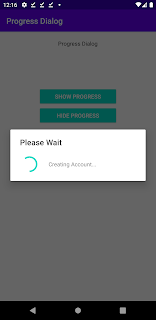 Progress Dialog | Android Studio | Kotlin