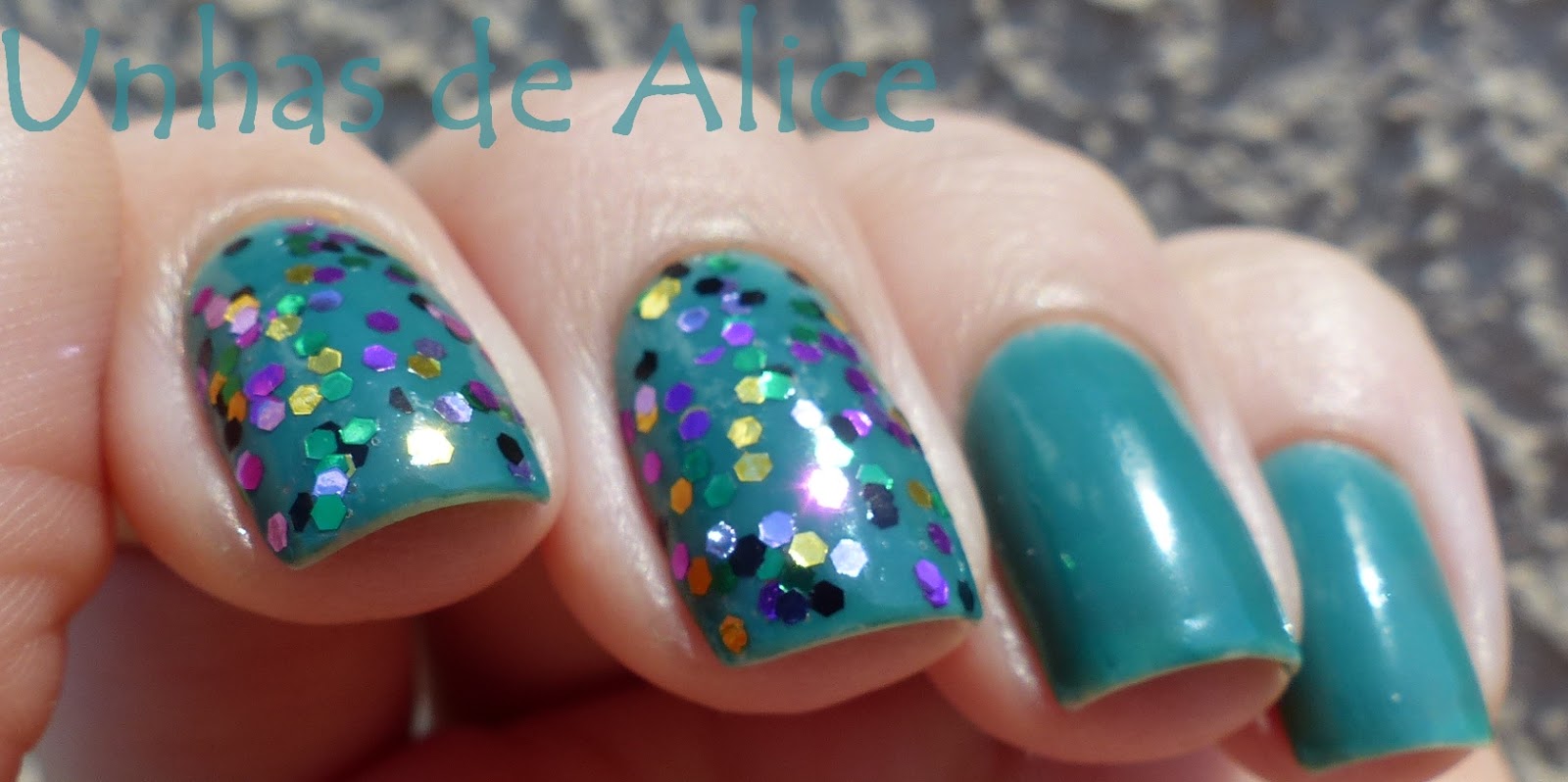 Unhas de Alice: Verde Nijna - Colorama + Party - DNA