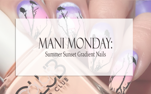 MANI MONDAY: Matte Summer Sunset Gradient Nails - Prairie Beauty