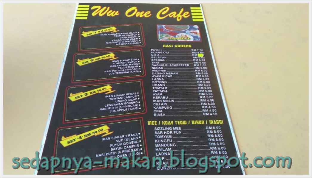 MaKaN JiKa SeDaP: Restoran WW One Cafe, Kepala Batas