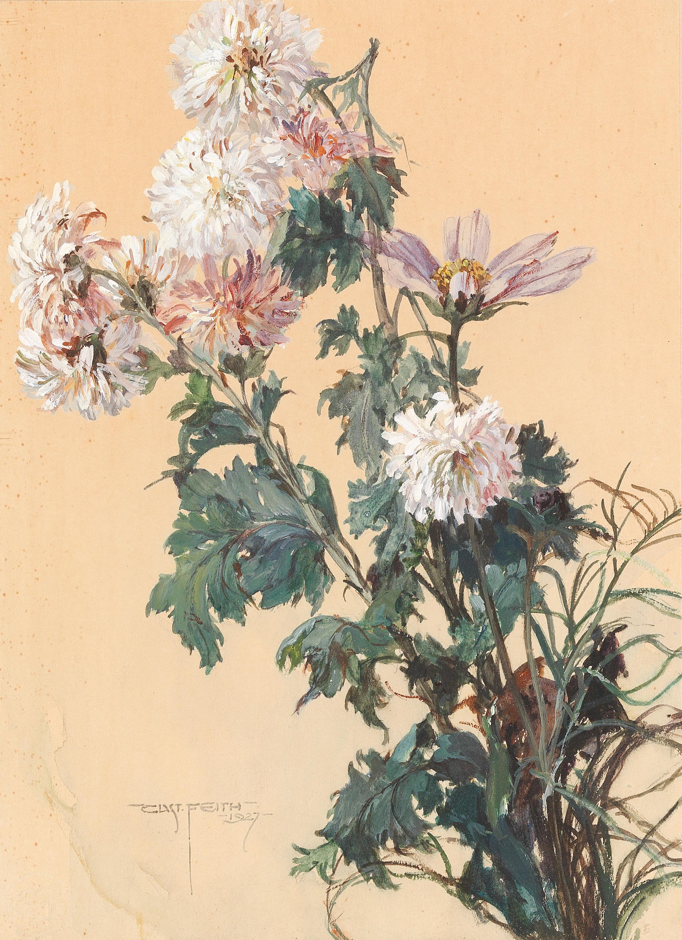 Gustav Feith (1875-1951) | Flowers painter | Tutt'Art@ | Pittura ...