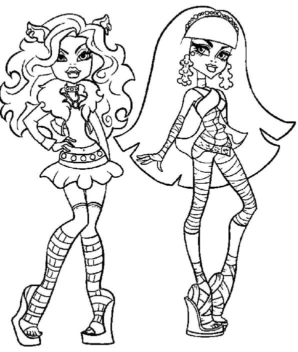 Desenhos para colorir Monster High