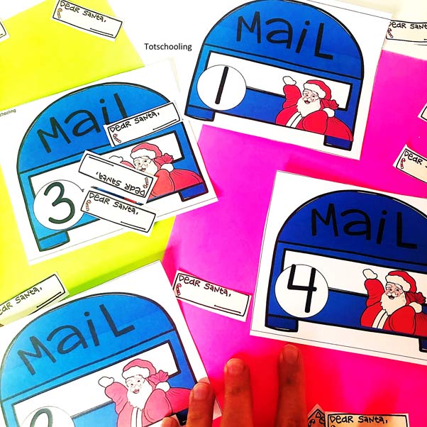 Counting Letters To Santa | Totschooling - Toddler, Preschool ...