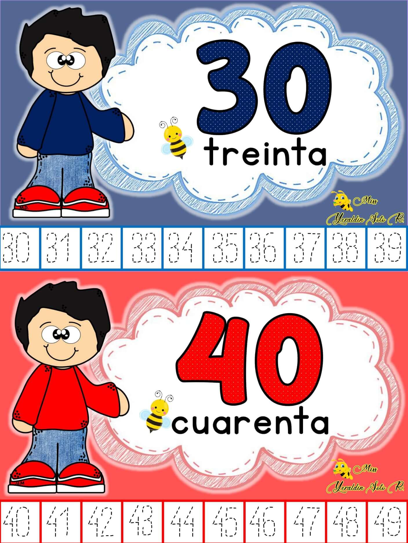 Fichas Familias De Números