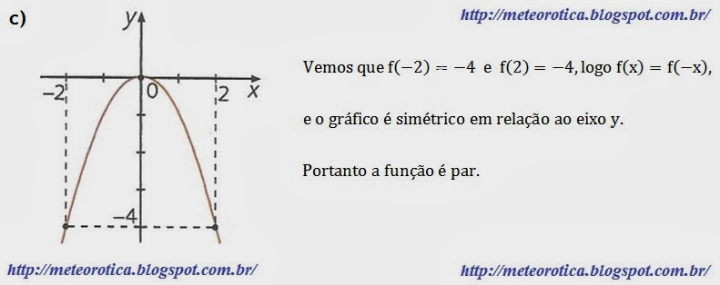M.E.T.E.O.R.O.T.I.C.A: Função PAR e função ÍMPAR (exercícios resolvidos)