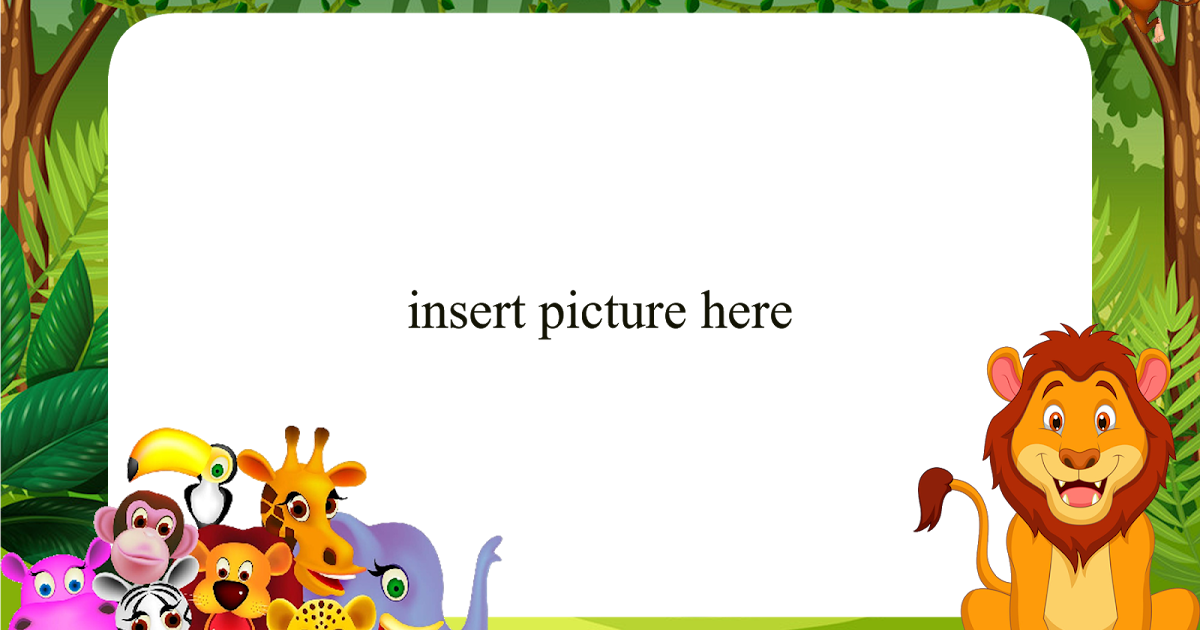 Safari PNG Frame - Printable PNG Frames | Cartoon Character PNG Photo ...