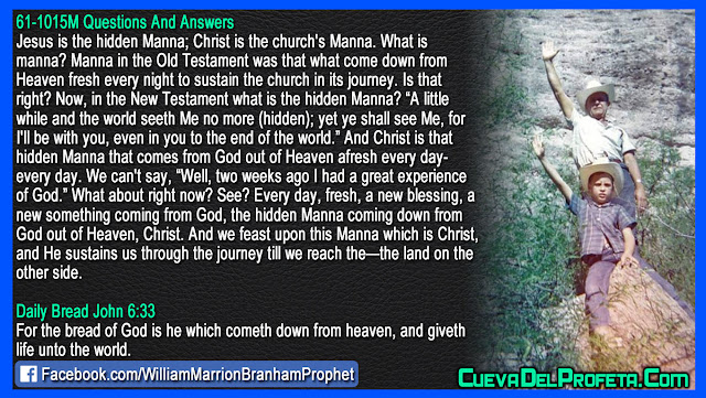 What is the hidden Manna? | Mensajes de William Branham