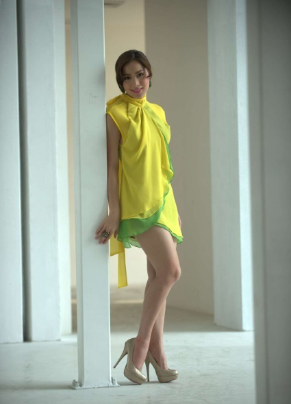 Sexy Photos Of Cristine Reyes In Yellow And Green Dress Exotic Pinay Beauties