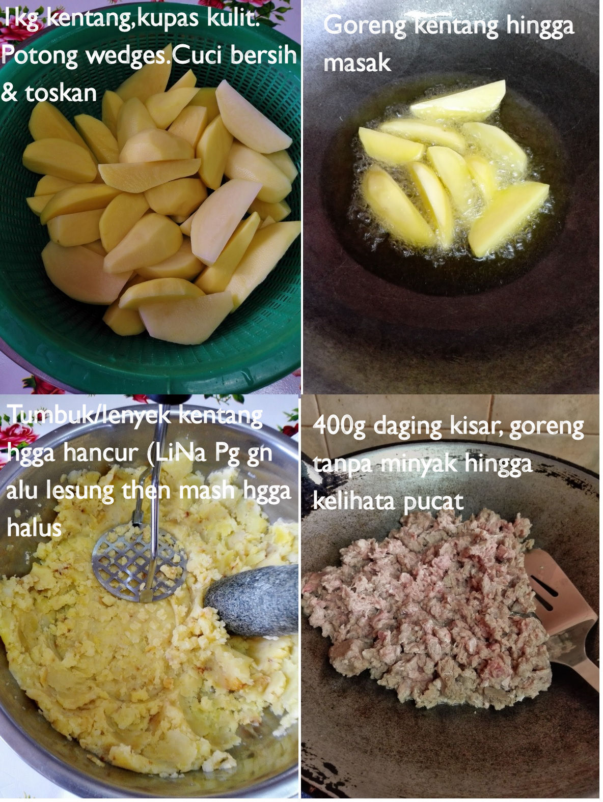 Begedil Daging Sedap Mudah Cara Membuatnya - TERATAK MUTIARA KASIH