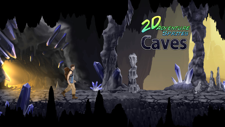 Axceldurz: 2D Adventure Sprites: Caves