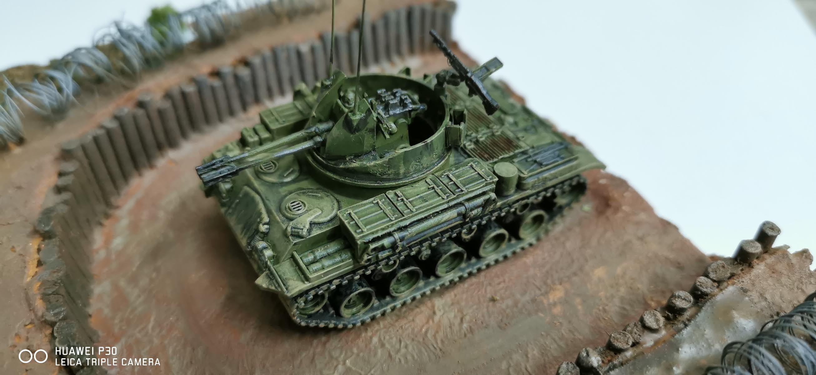 MiniTank( Scale HO): 美軍越戰時，M42對空炮坦克陣地（Vietnam War, M42 anti-aircraft ...
