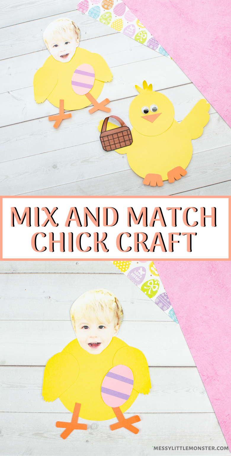 Mix and Match Paper Chick Craft (with template) - Messy Little Monster