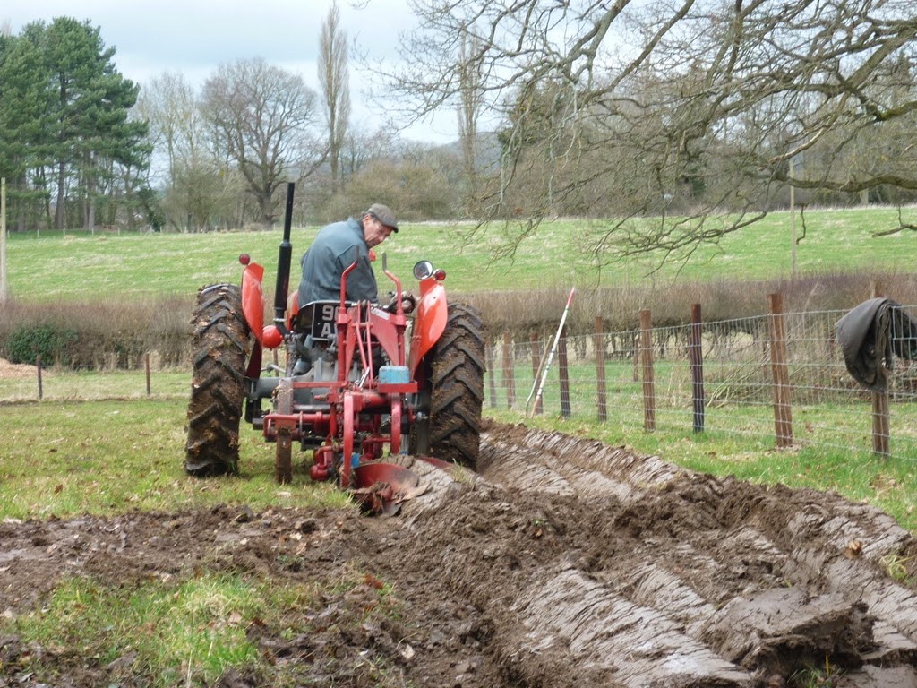 An English Homestead: Ploughing With A Two Furrow Competition David ...