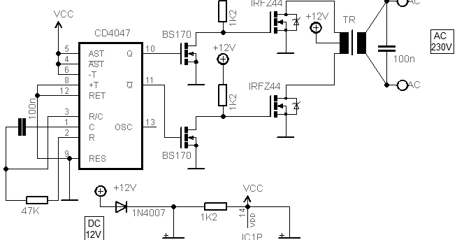 Tool Electric: Простой преобразователь на CD4047
