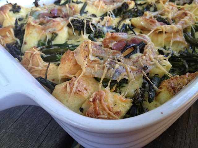Tate's Kitchen: kale and zucchini bread pudding