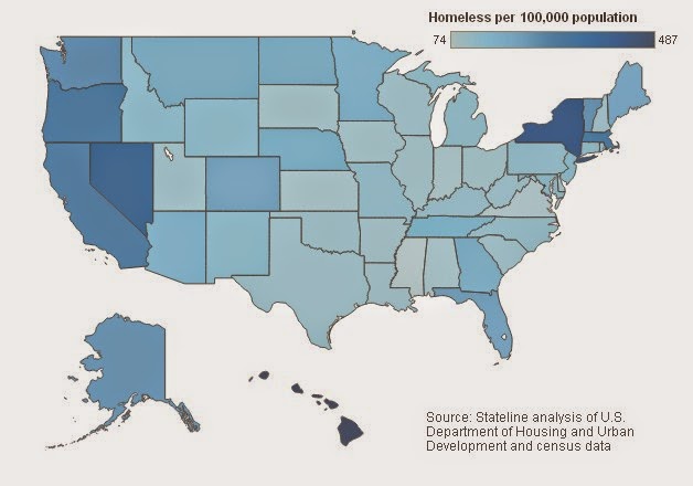 Homelessness in the US - Vivid Maps