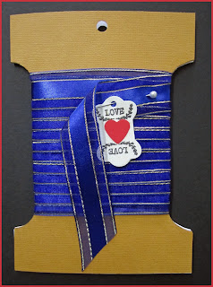 HAND MADE CARDS........ Ideas and Inspiration: SPOOL CARD WITH RIBBON