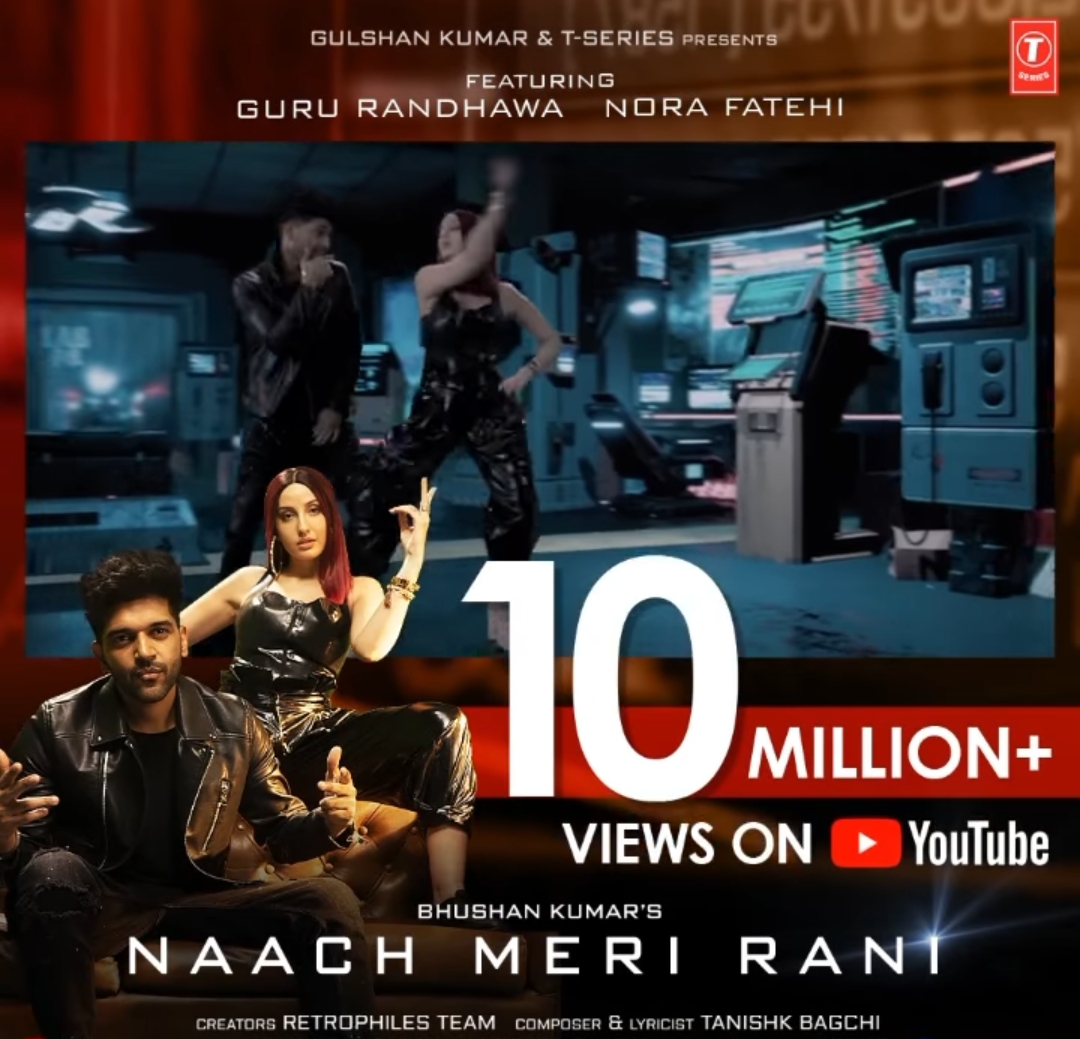 Nora Fatehi celebrates 10 million views in 10 hours of Naach Meri Rani ...