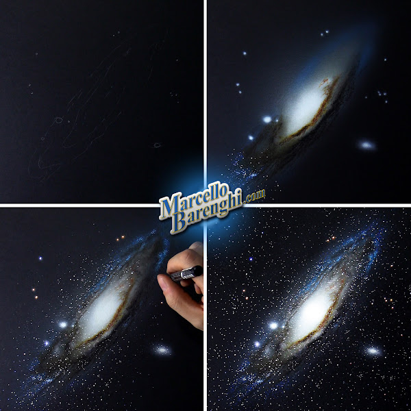 Galaxy Drawing Marcello Barenghi