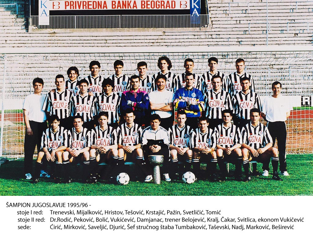 Igraci Partizana 94/95 i 95/96