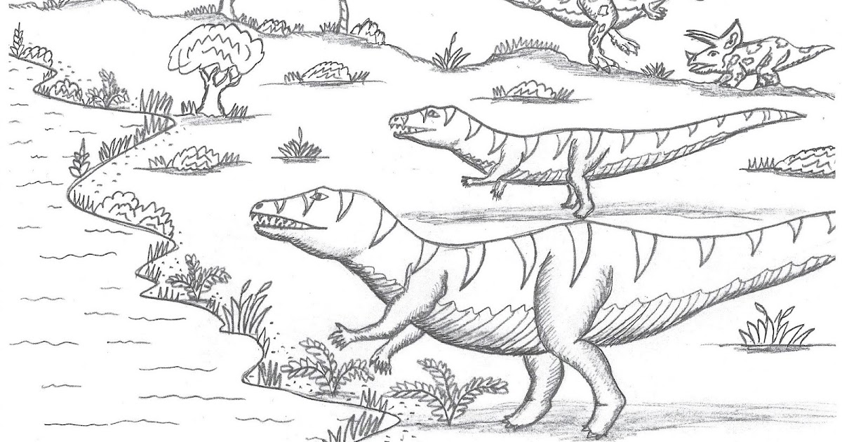 Robin's Great Coloring Pages: Batrachopus grandis the Bipedal ...