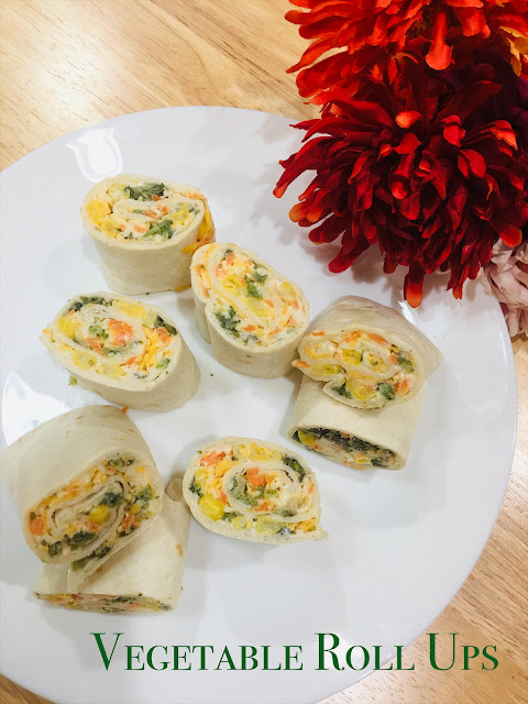 Vegetable Roll Ups - From Sushma's Kitchen