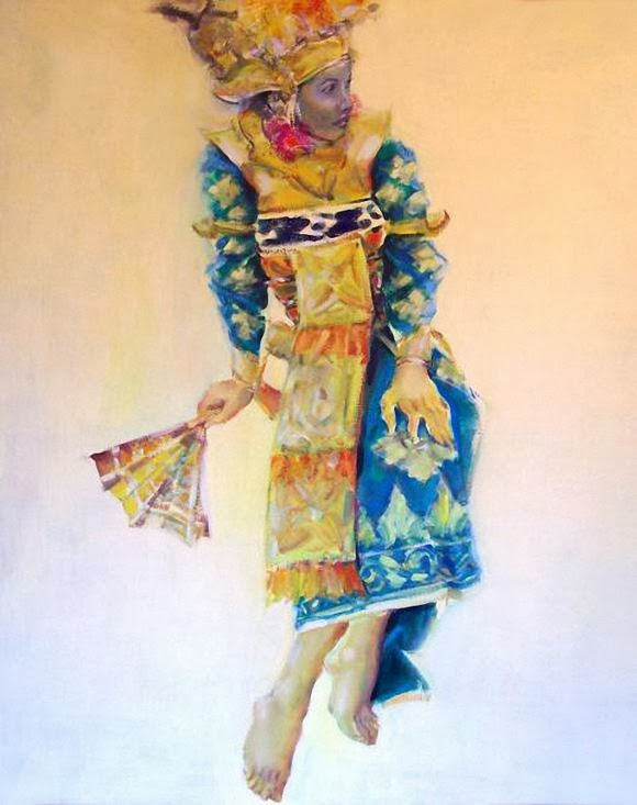 28 Karya Lukisan Tarian Bali yang Artistik - Seni Rupa