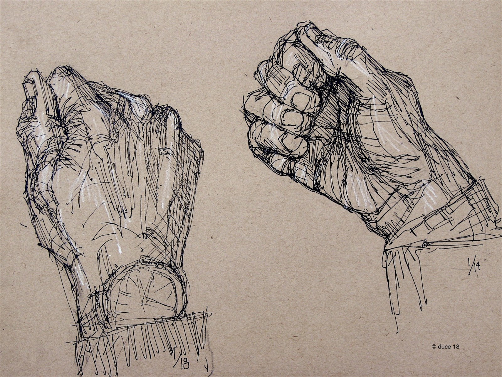 Duce: Drawings, Paintings, Words: Left Sketching Right Duce: Drawings, Paintings, Words: Left Sketching Right
