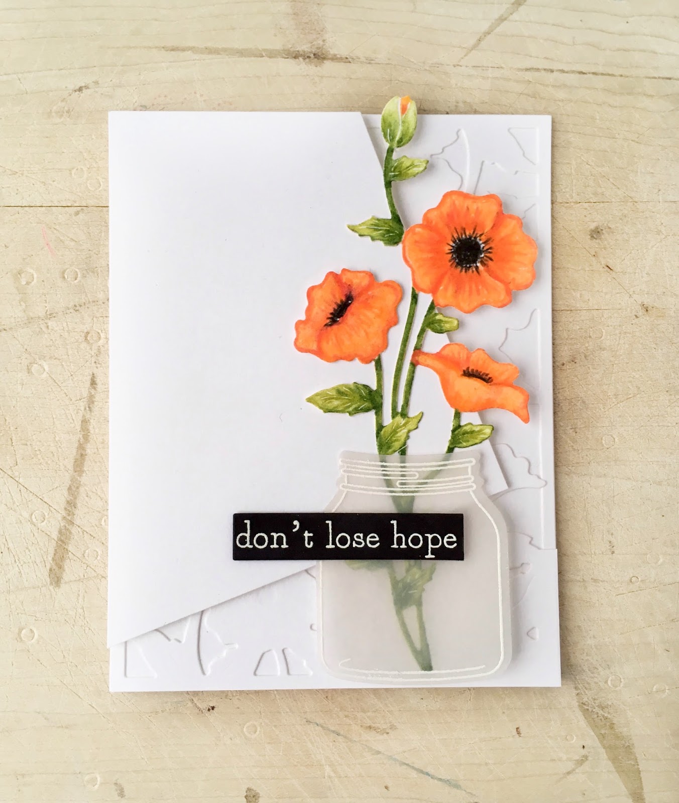 Occasional Crafting: Don't Lose Hope - with Spellbinders Poppy Dies