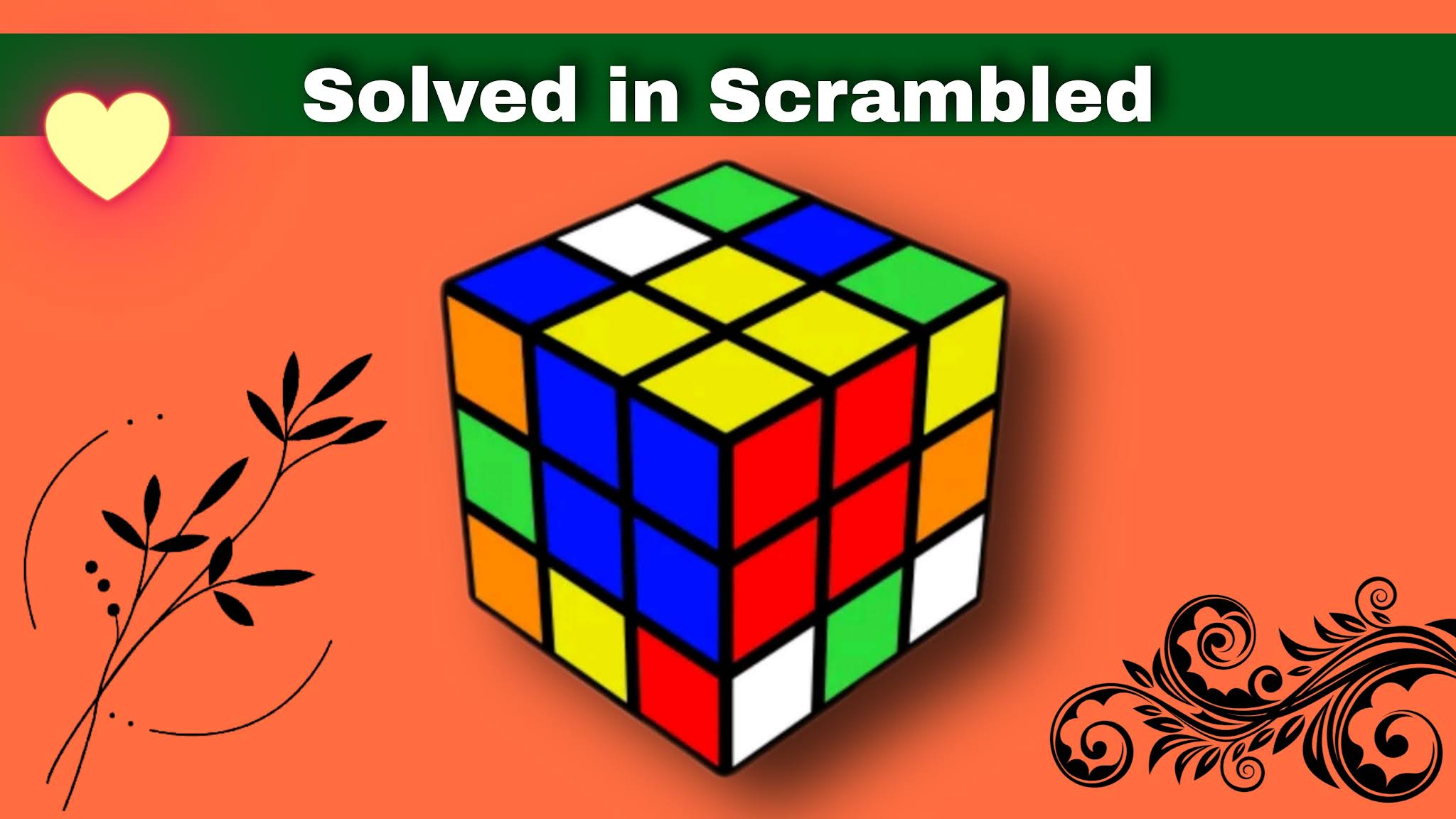 Rubik's cube Patterns : Solved in scrambled- C 04 | How to solve a ...