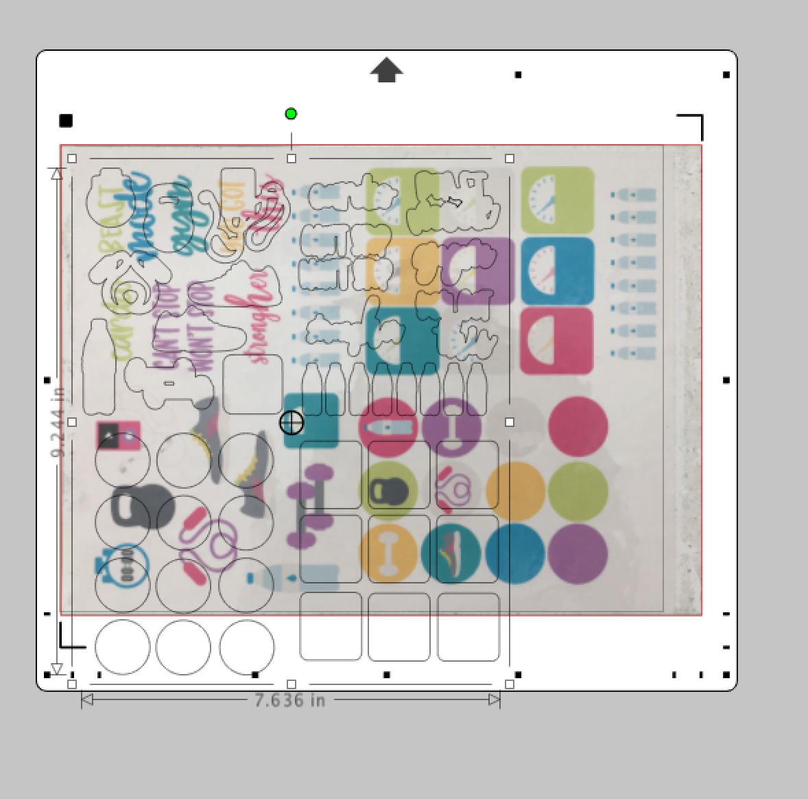 Cutting Silhouette Stickers Without Registration Marks (Free Sticker ...