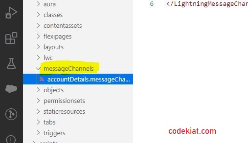 Implement lightning message service in salesforce