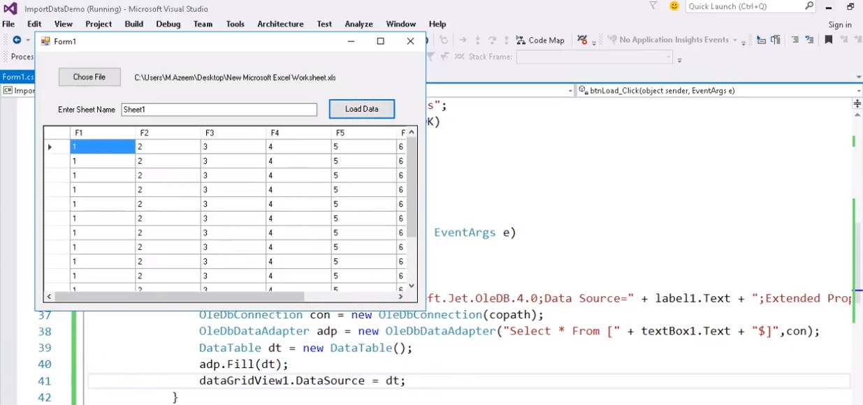 Import Data From Excel To Datagridview In C Window Form With Source Code Import Data From Excel To Datagridview In C Window Form With Source Code