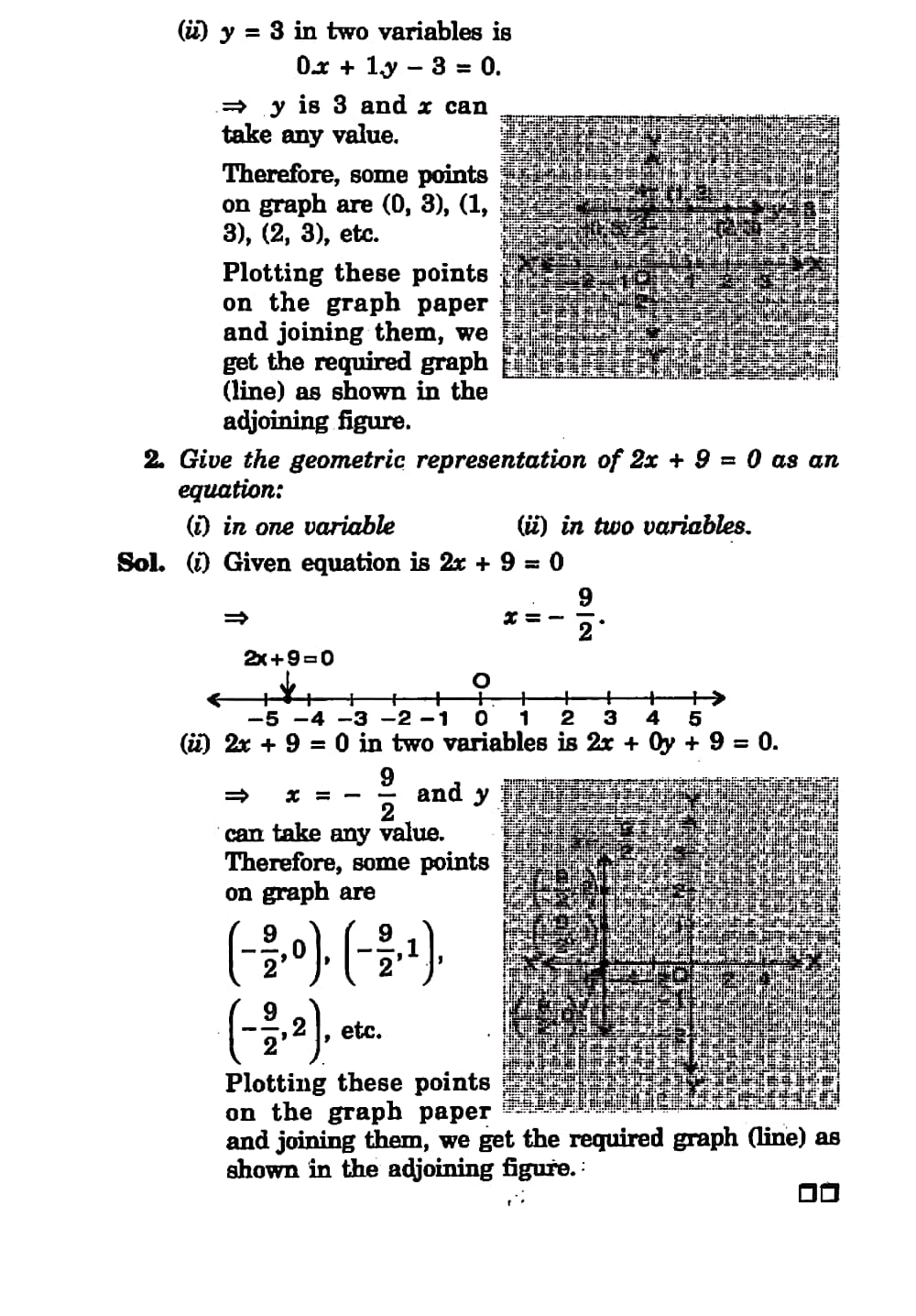 Linear equations in two variables class 9 math - Studypur