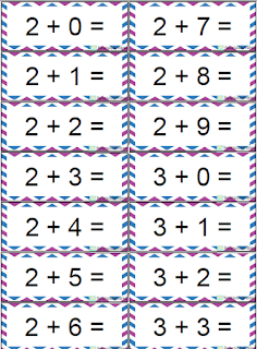 Recursos de Andrea: Tarjetas para practicar la suma