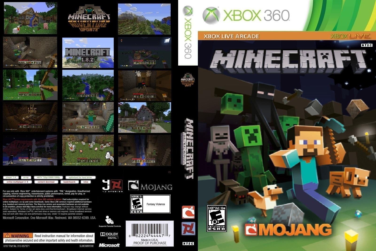 Minecraft Xbox 360 Edition + DLC + TU - Jogos Para Xbox 360