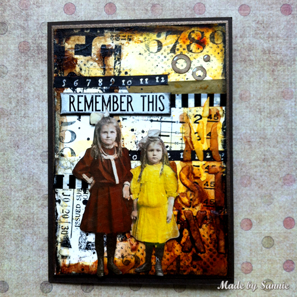 Remember This card with video tutorial ~ Made by Sannie