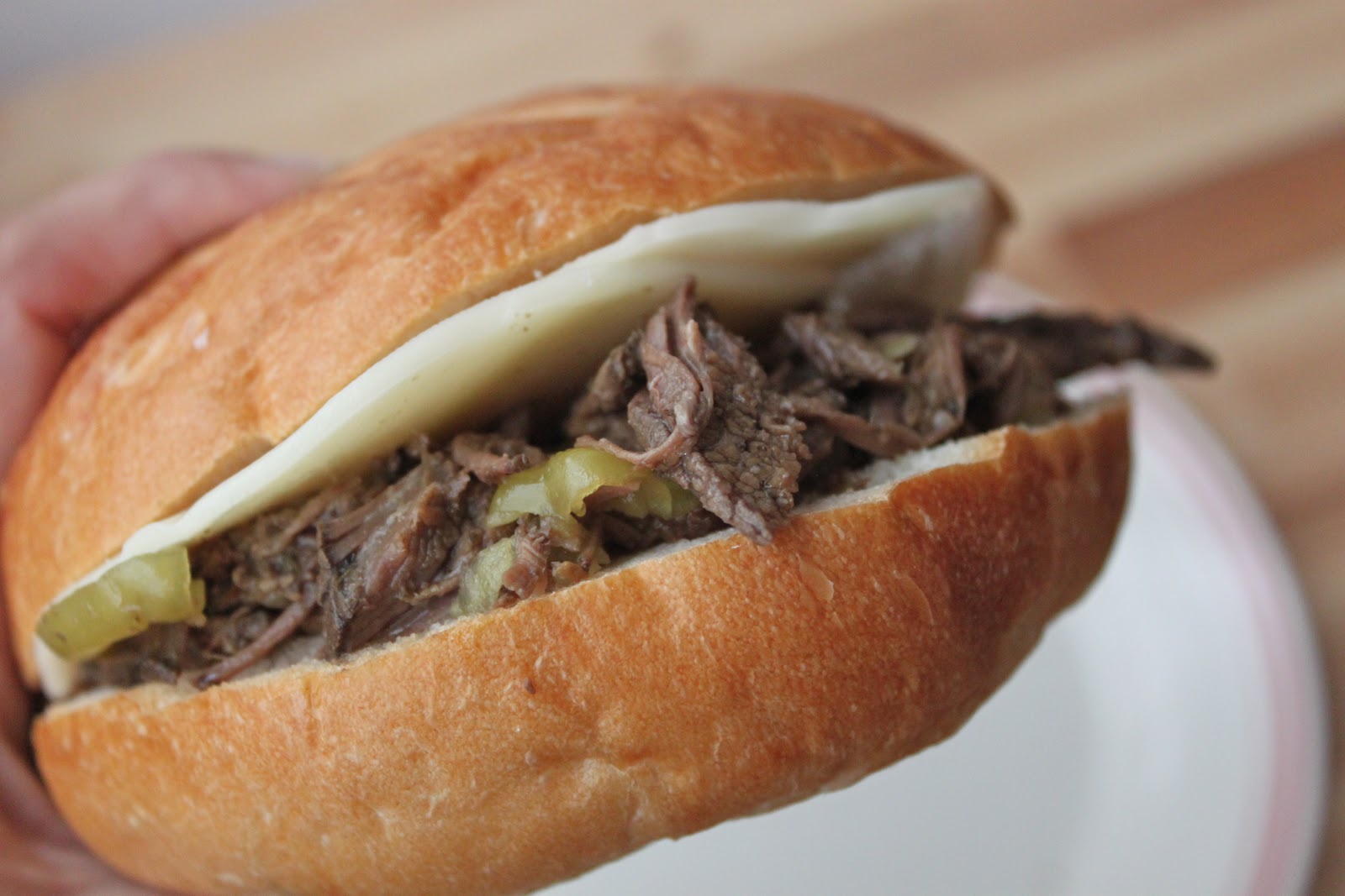 Crockpot Italian Beef {Recipe} - Smashed Peas & Carrots