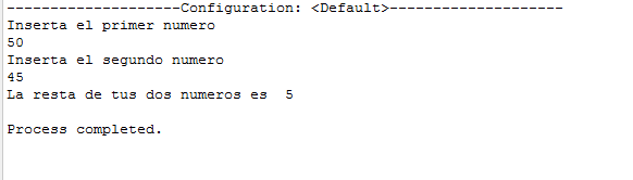 Resta de dos Números en Java ~ Mundo del Programa